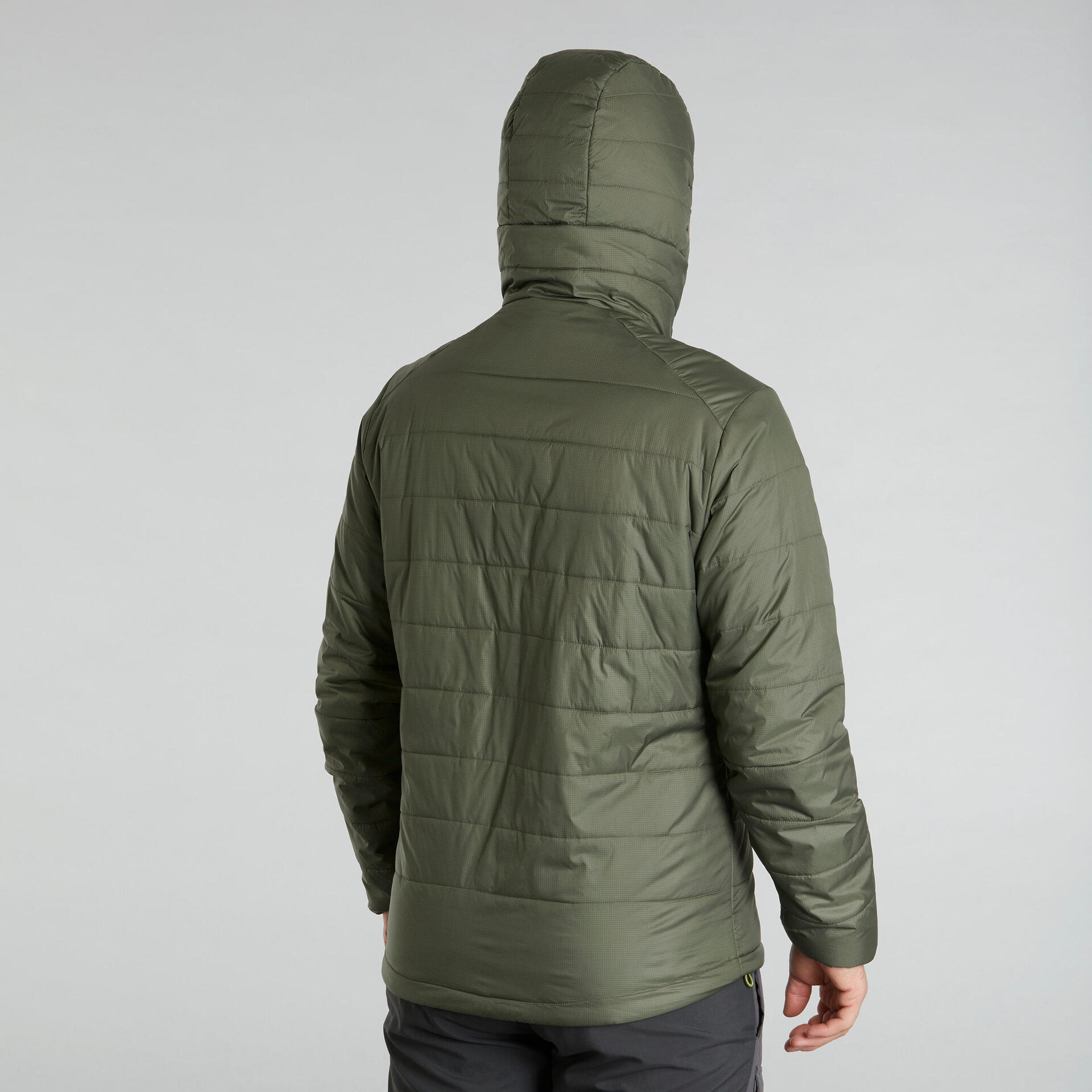 Men's Synthetic Mountain Trekking Hooded Padded Jacket - MT100 - 5°C