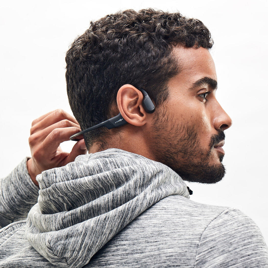 CASQUE A CONDUCTION OSSEUSE SANS FIL AEROPEX AFTERSHOKZ | Decathlon