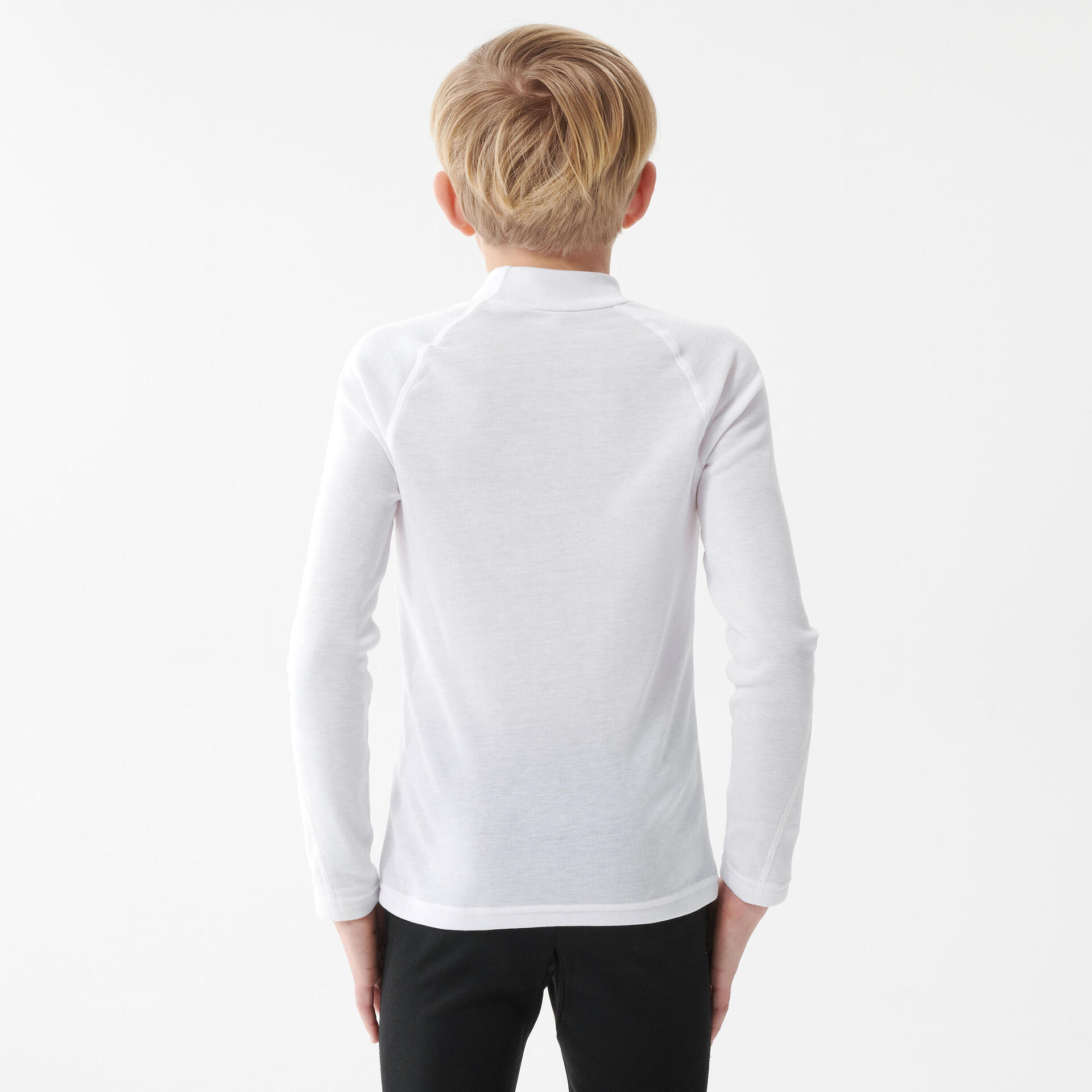 Kids’ Ski Base Layer Top - BL100 - White Greige