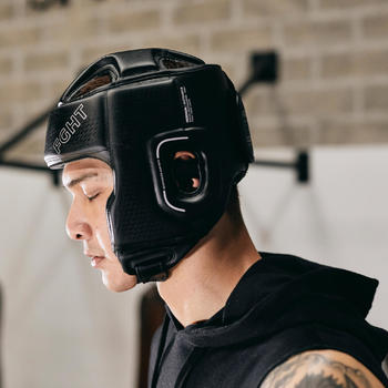 CASQUE DE BOXE ADULTE OUVERT 900 NOIR Outshock | Decathlon