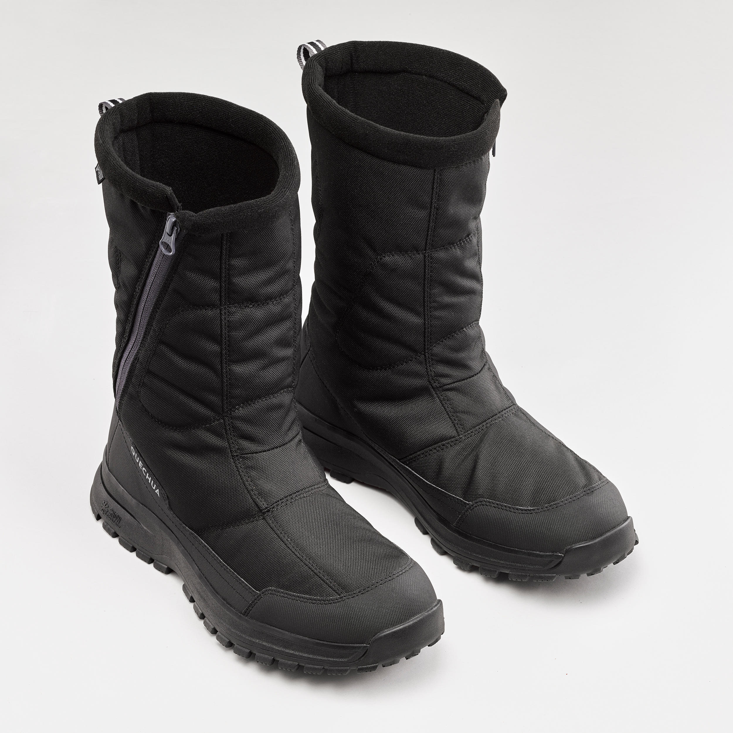 Men's warm waterproof snow hiking boots - SH100 Zip