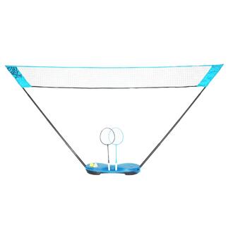 PERFLY Badmintonset Easy Set 3 m turquoise | Decathlon