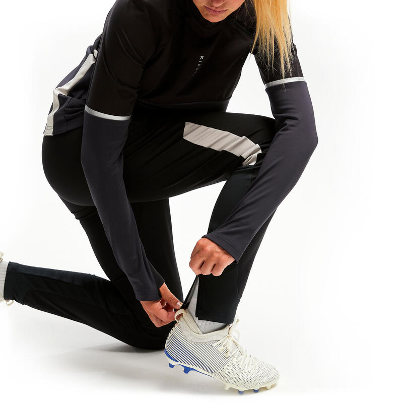 T500 Women's Football Training Bottoms - Blue KIPSTA - Decathlon