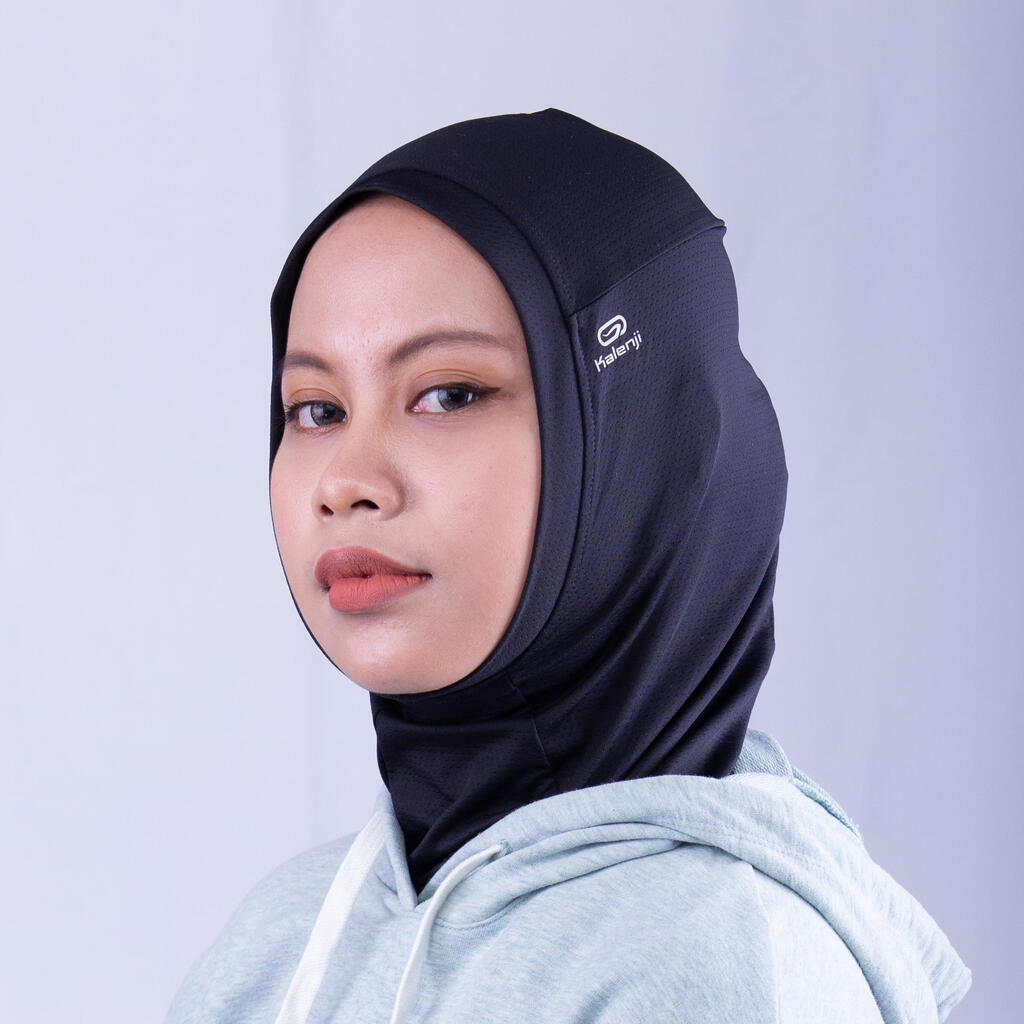 Women's Running Hijab - KIPRUN Black