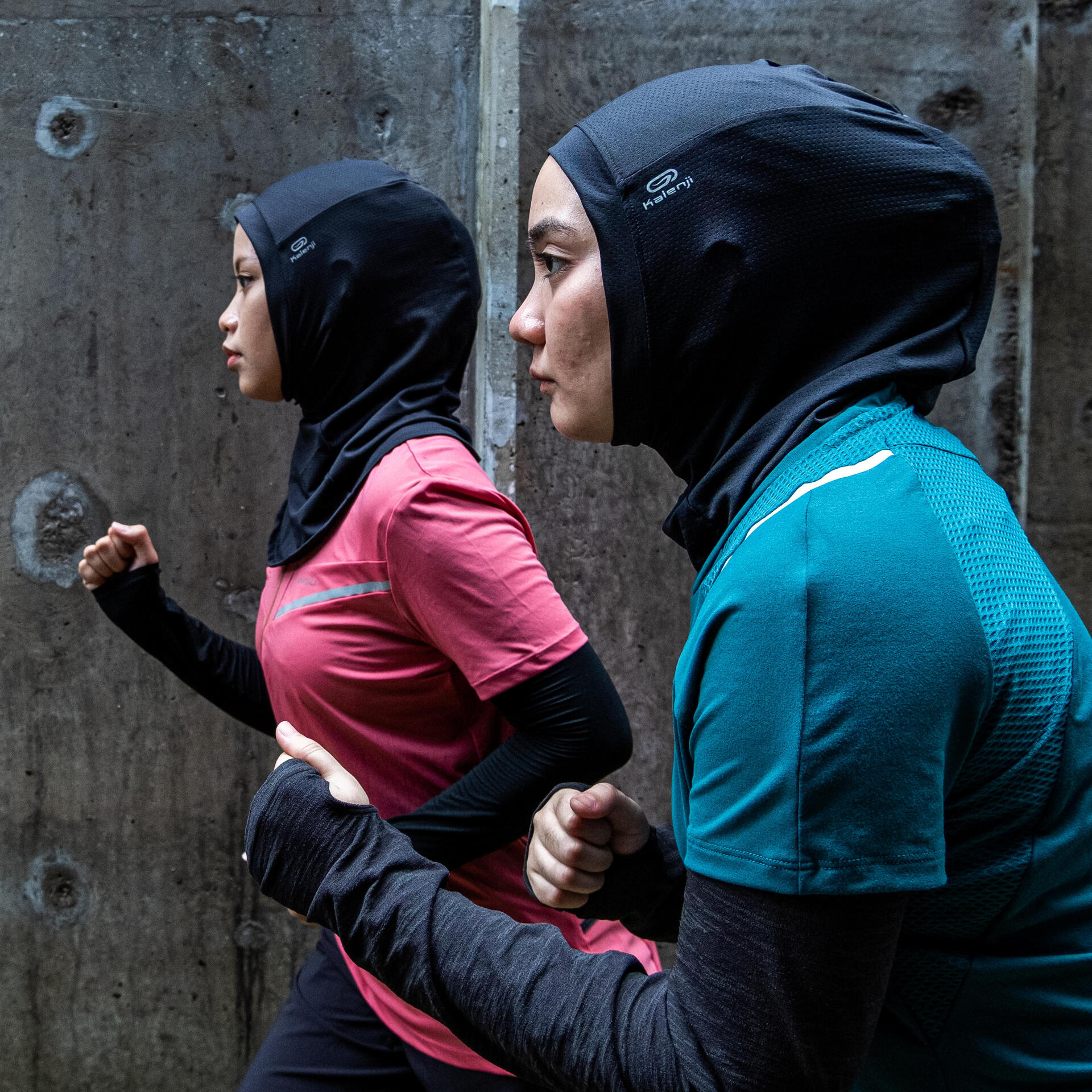 Women's Running Hijab - KIPRUN Black