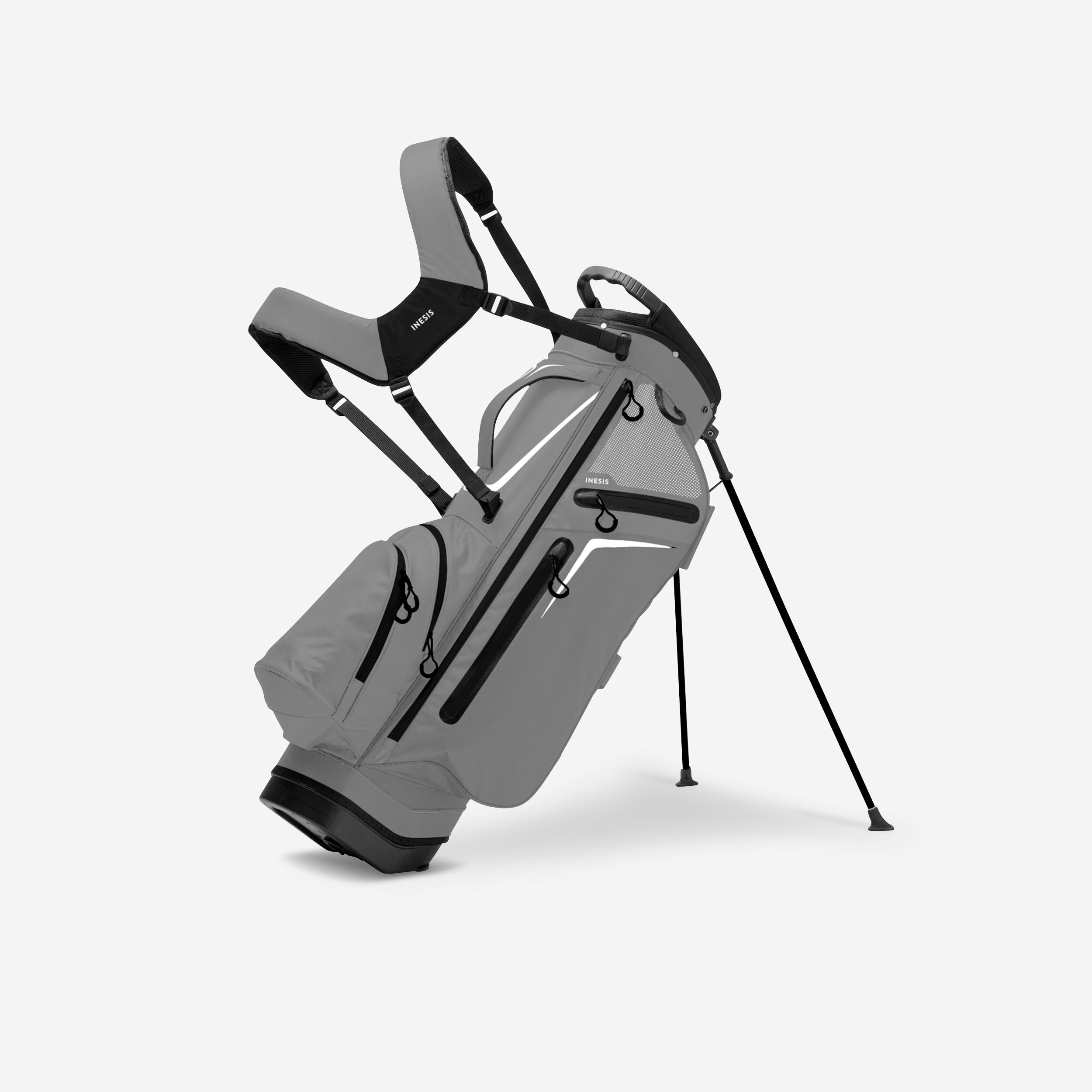 Golf Stand Bag Inesis Light Grey Inesis Decathlon