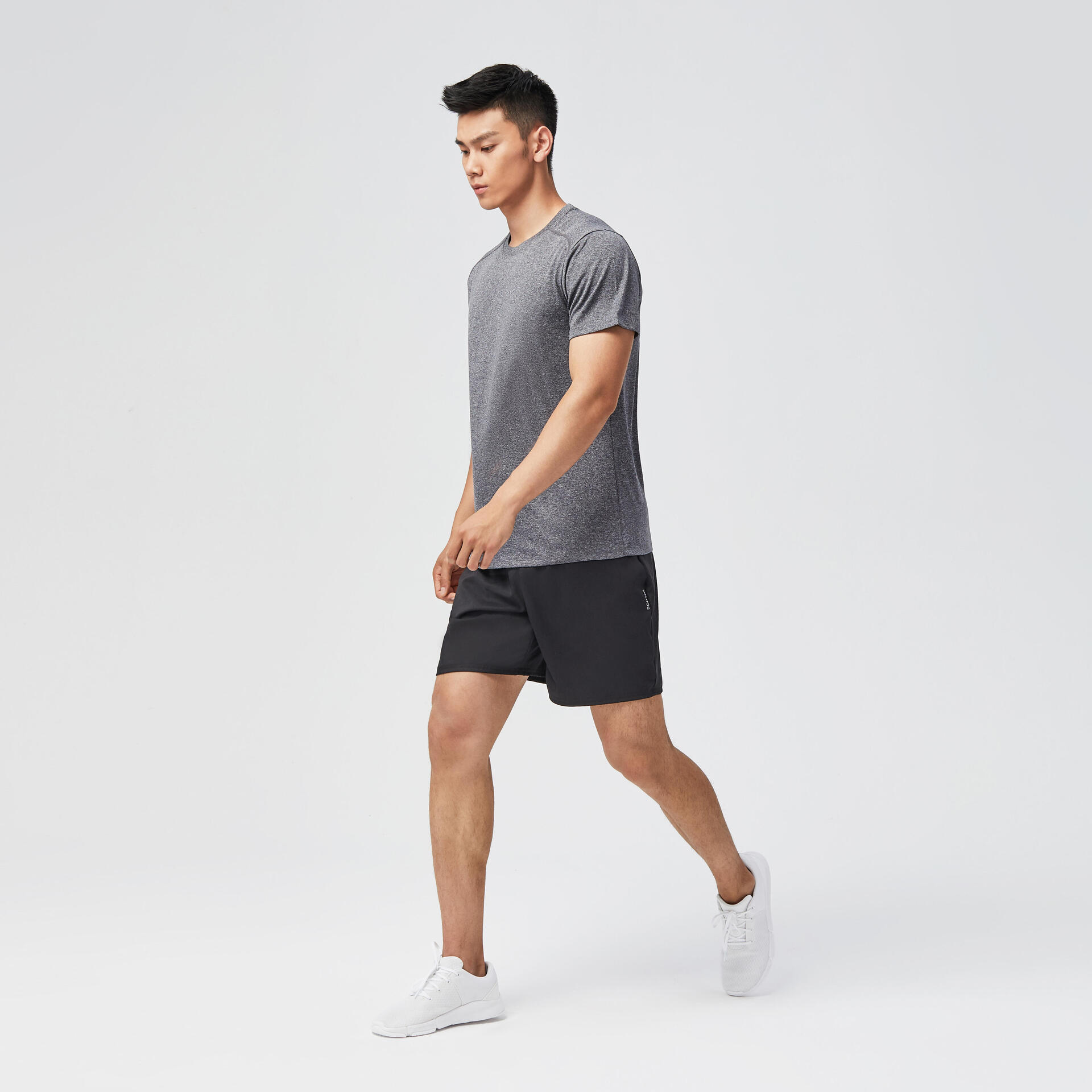 Men's Basic Fitness T-Shirt - Grey