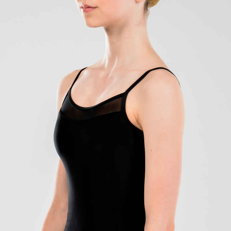 Trusa de ballet con tirantas para Niña Starever 500 negro - Decathlon