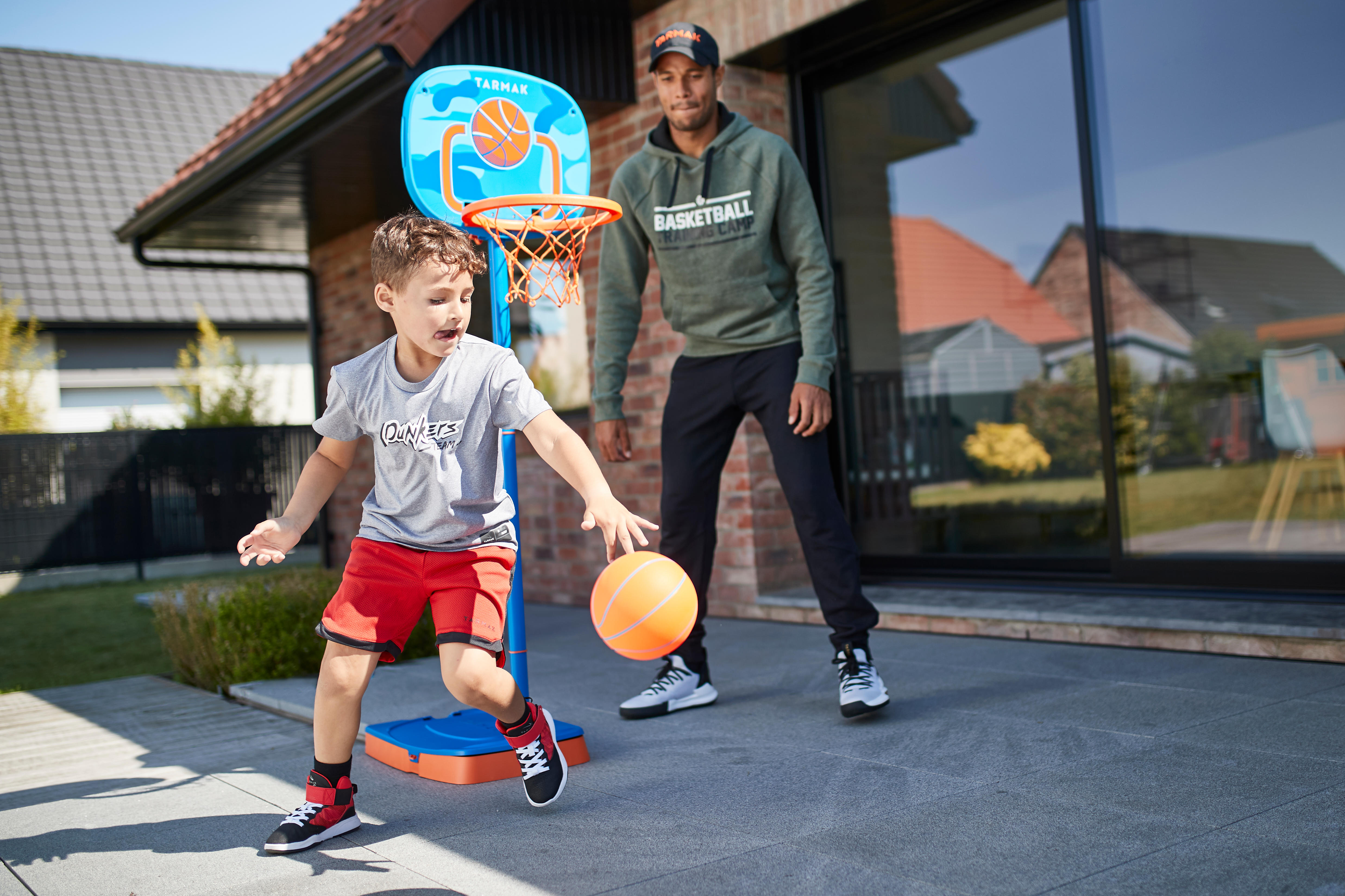 Kids Basketball Standing Backboard K100. 0.9m to 1.2m. Up to age 5 - Blue