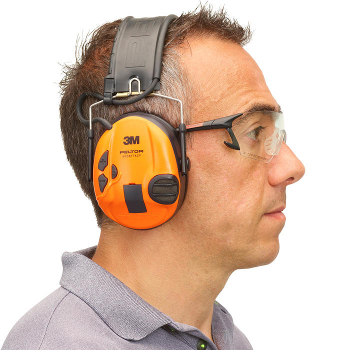 Casque de protection auditive actif Peltor SportTac orange vert PELTOR ...