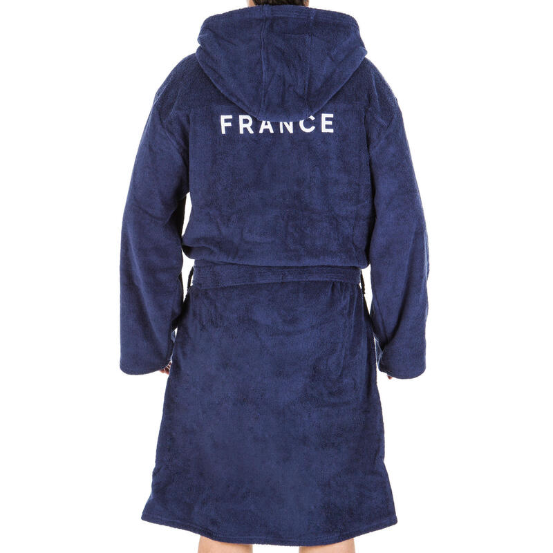MEN'S WATER POLO THICK COTTON POOL BATHROBE - DARK BLUE NABAIJI - Decathlon
