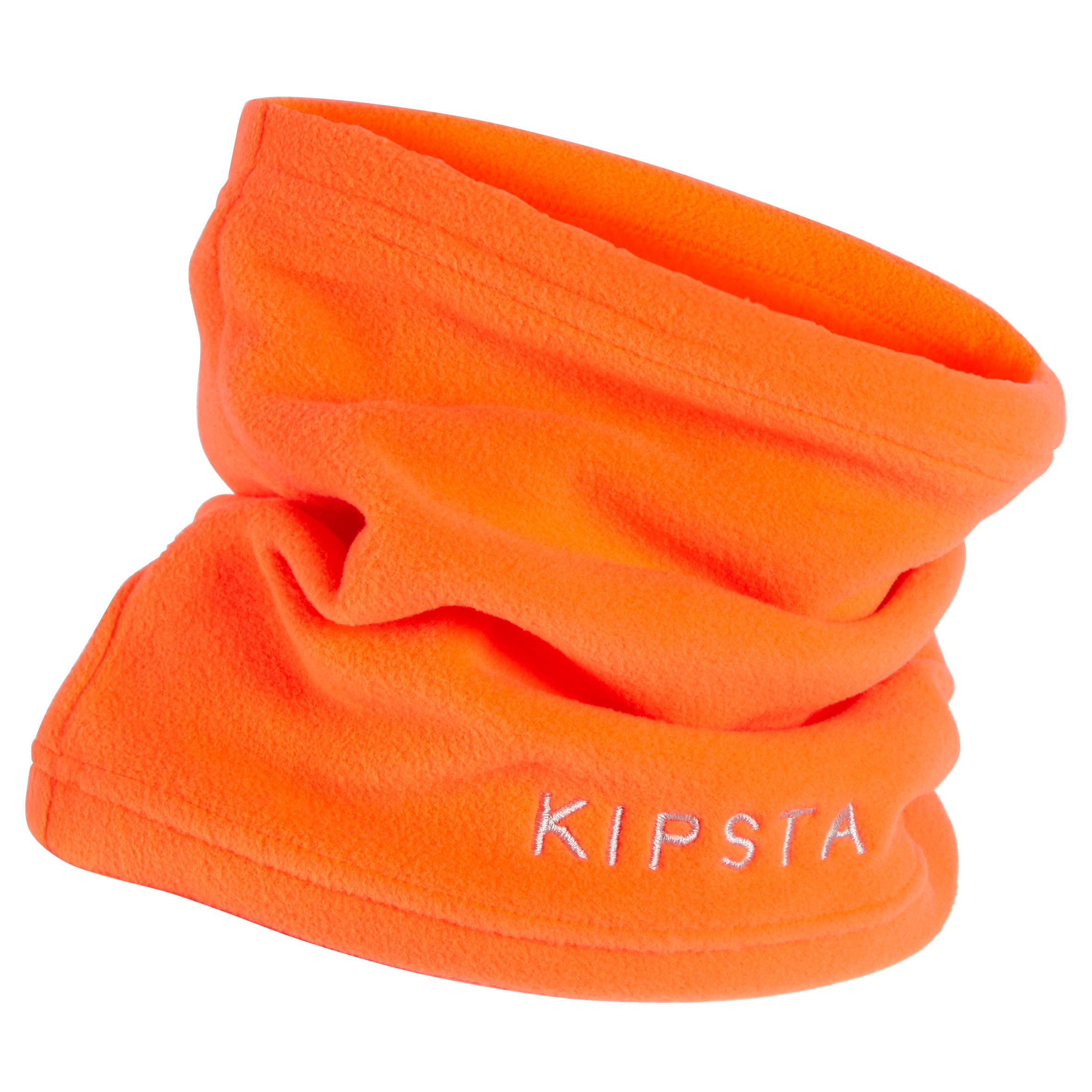 Kids' Football Neck Warmer Keepwarm 100 - Neon Orange - Decathlon