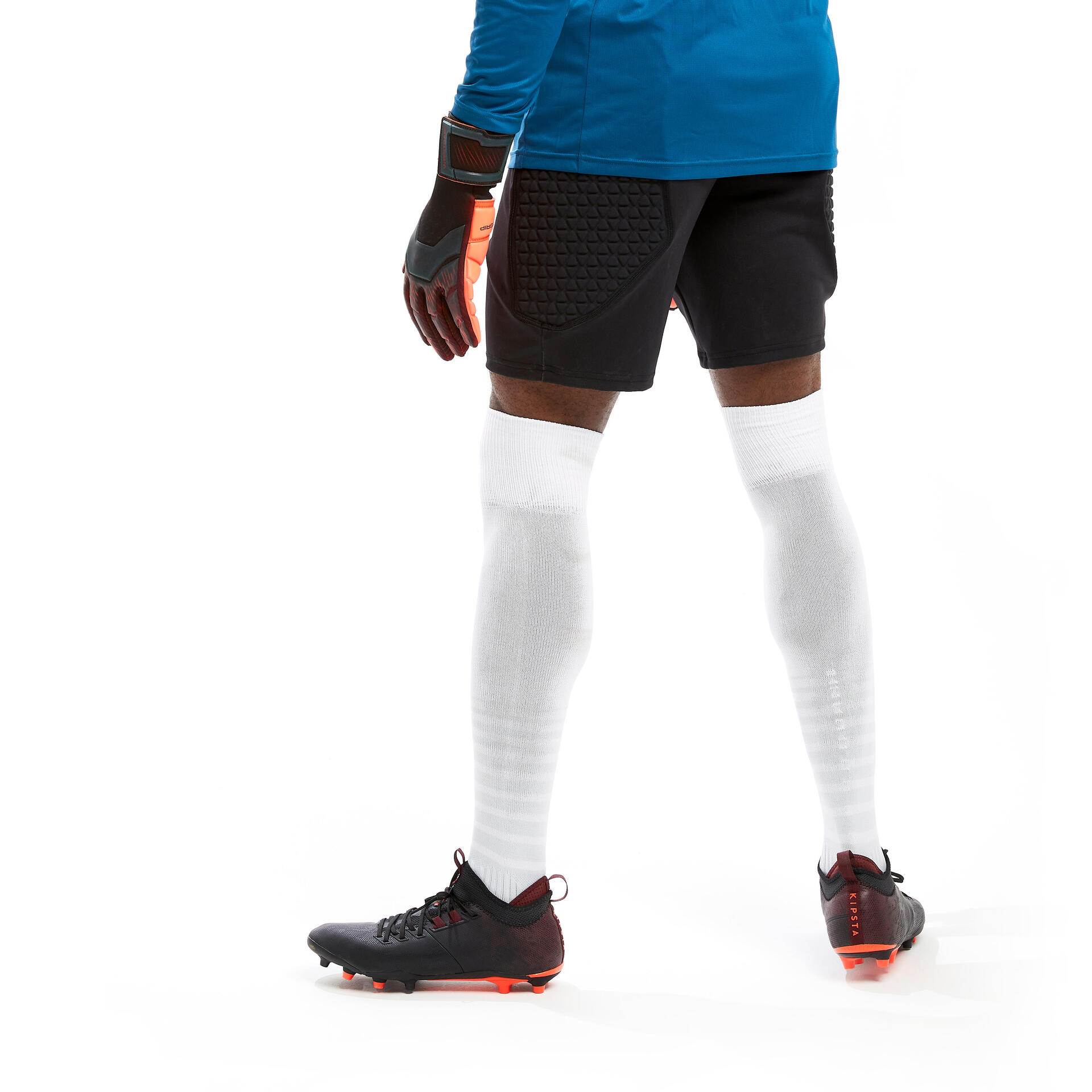 Football Goalkeeper Shorts Kipsta 500 - Black