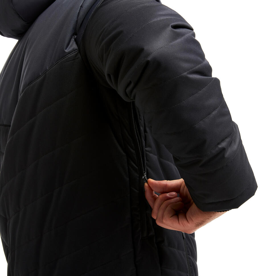 Adult Long Football Parka Coat - Black KIPSTA | Decathlon