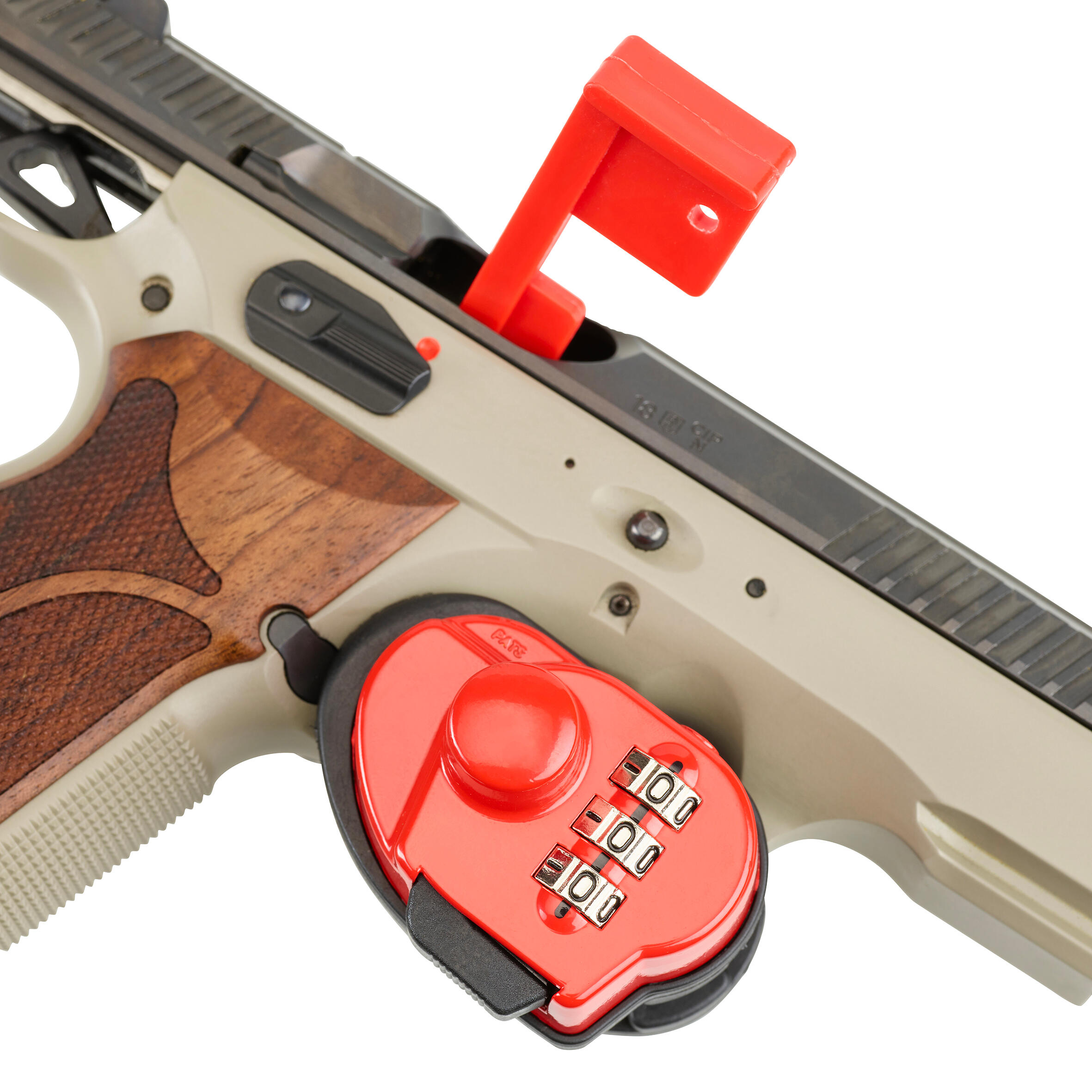 TRIGGER GUARD LOCK FOR GUNS - RED SOLOGNAC | Decathlon