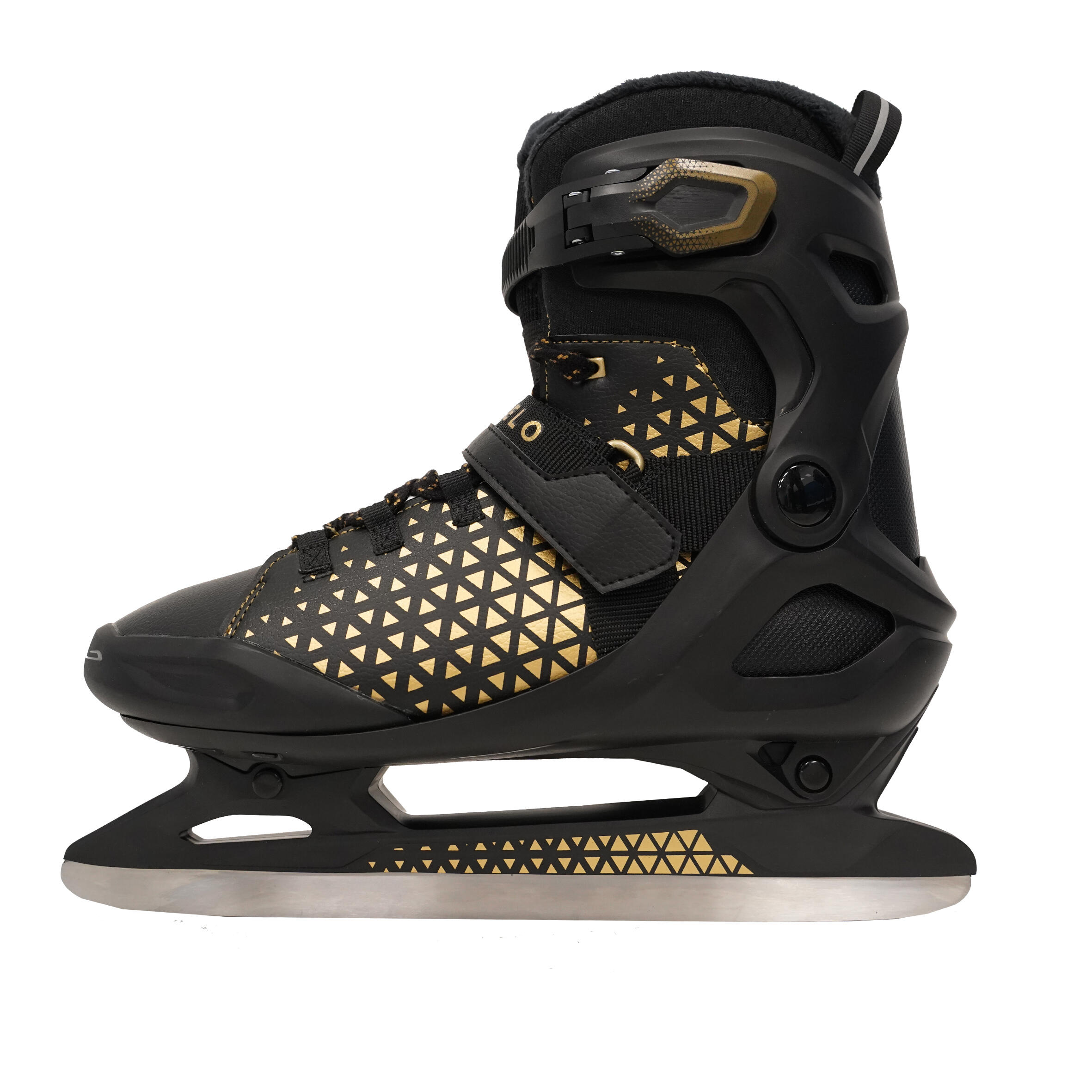 Adult Ice Skates Fit 520 Warm - Black - Decathlon
