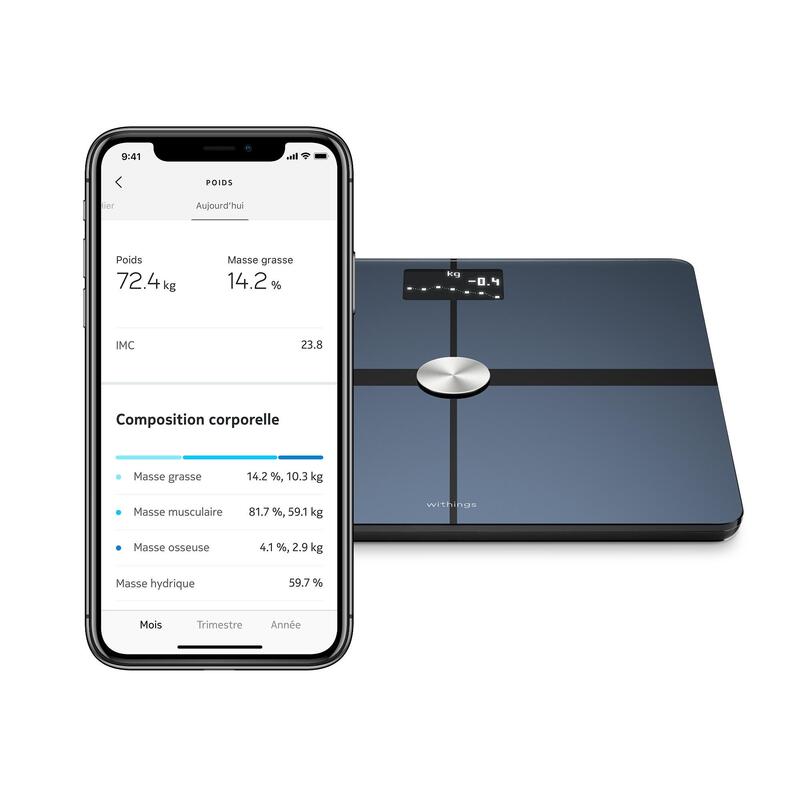 Withings Body+ connected scales black WITHINGS - Decathlon