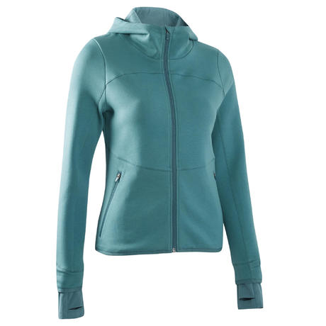 Women's Hooded Jacket 560 - Green | Domyos by Decathlon