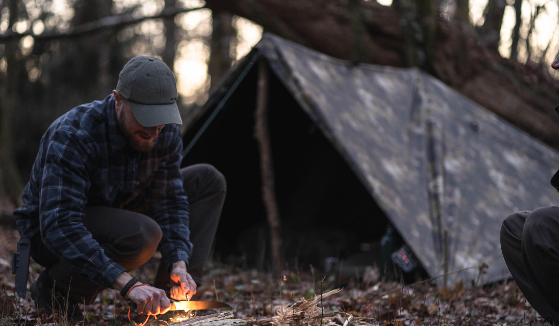 solognac bivouac bushcraft l'art de vivre dans les bois, dans la natur