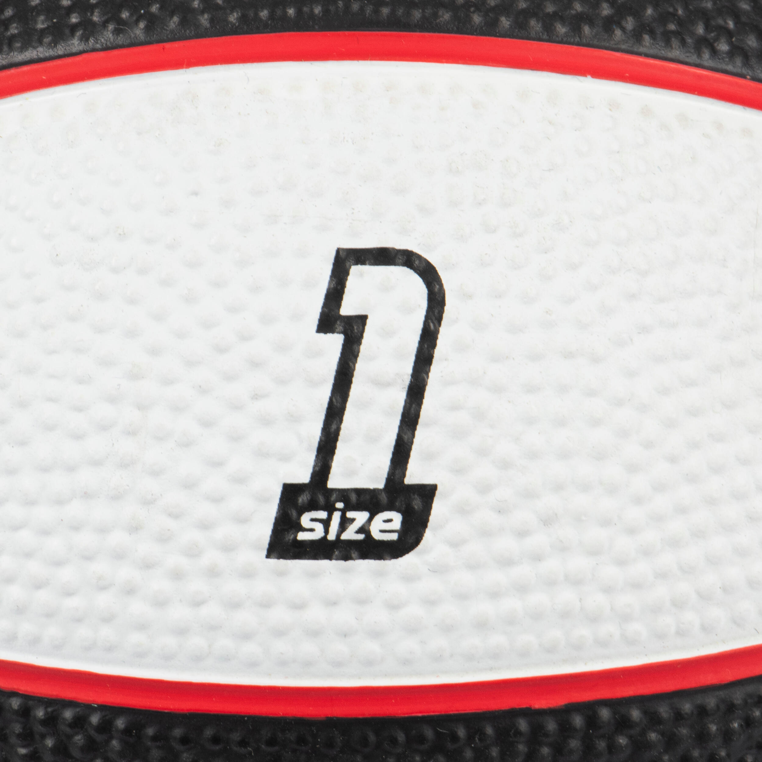 Kids' Size 1 Mini Basketball K100 Rubber - Black/White - Decathlon