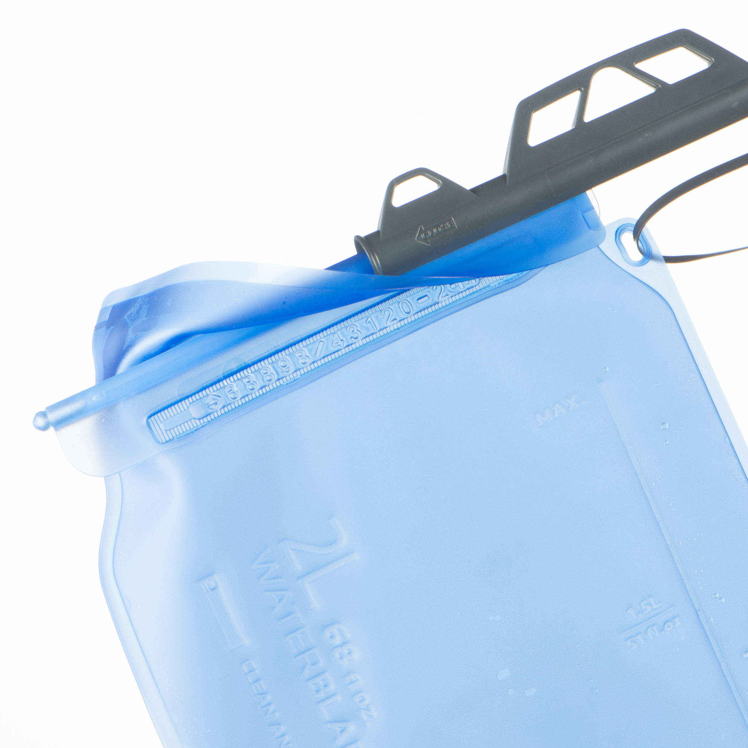 2L Transparent MTB Hydration Bladder - Blue - Decathlon