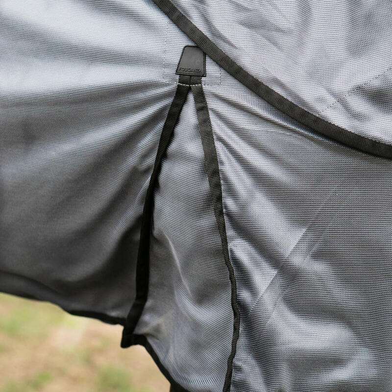 Horse Riding Fly Sheet for Horse & Pony 100 - Grey FOUGANZA - Decathlon