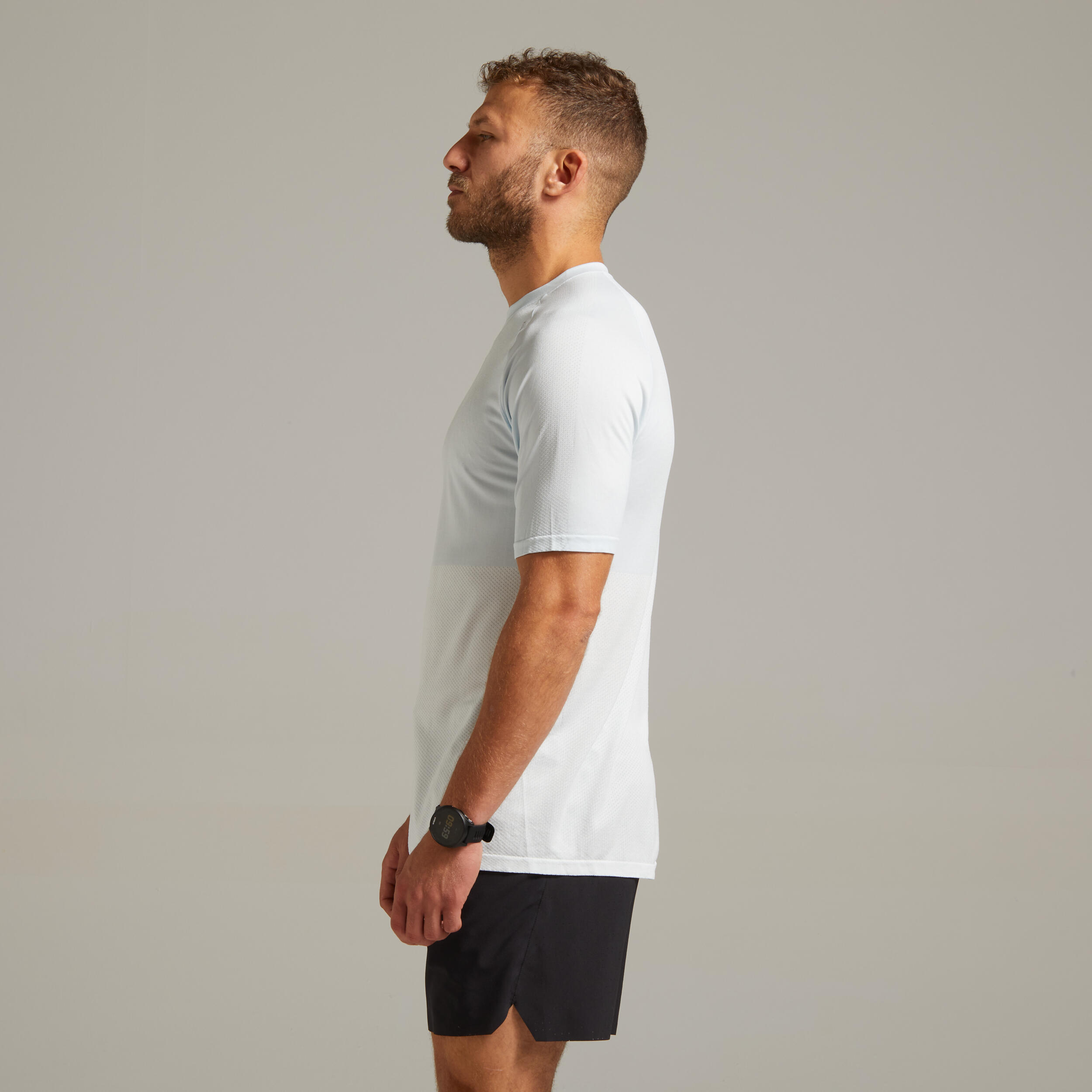 Men's Seamless Quick Dry Running T-Shirt - White
