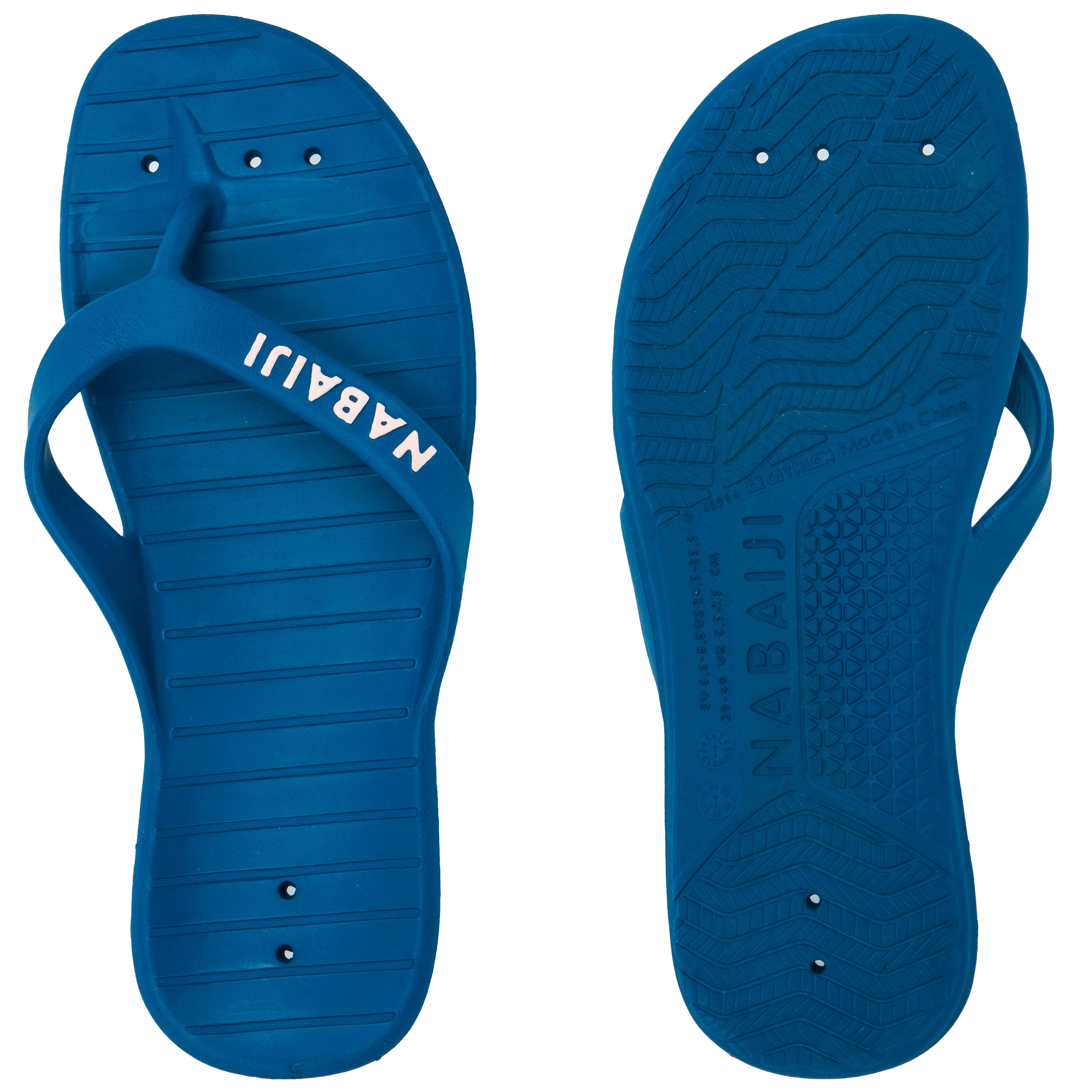 Tongs De Piscine Femme - Tonga 100 Basic - Bleu - Décathlon