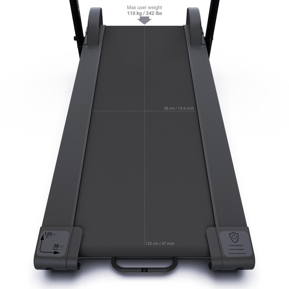 Motorless Treadmill W100 - 38⨯115 cm DOMYOS - Decathlon
