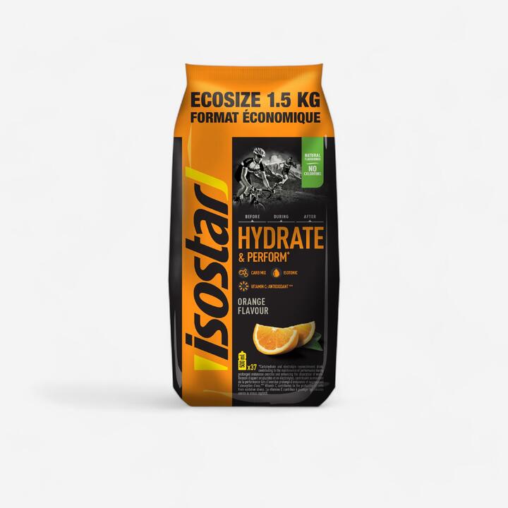 Boisson isotonique poudre HYDRATE&PERFORM orange 1,5 KG ISOSTAR | Decathlon