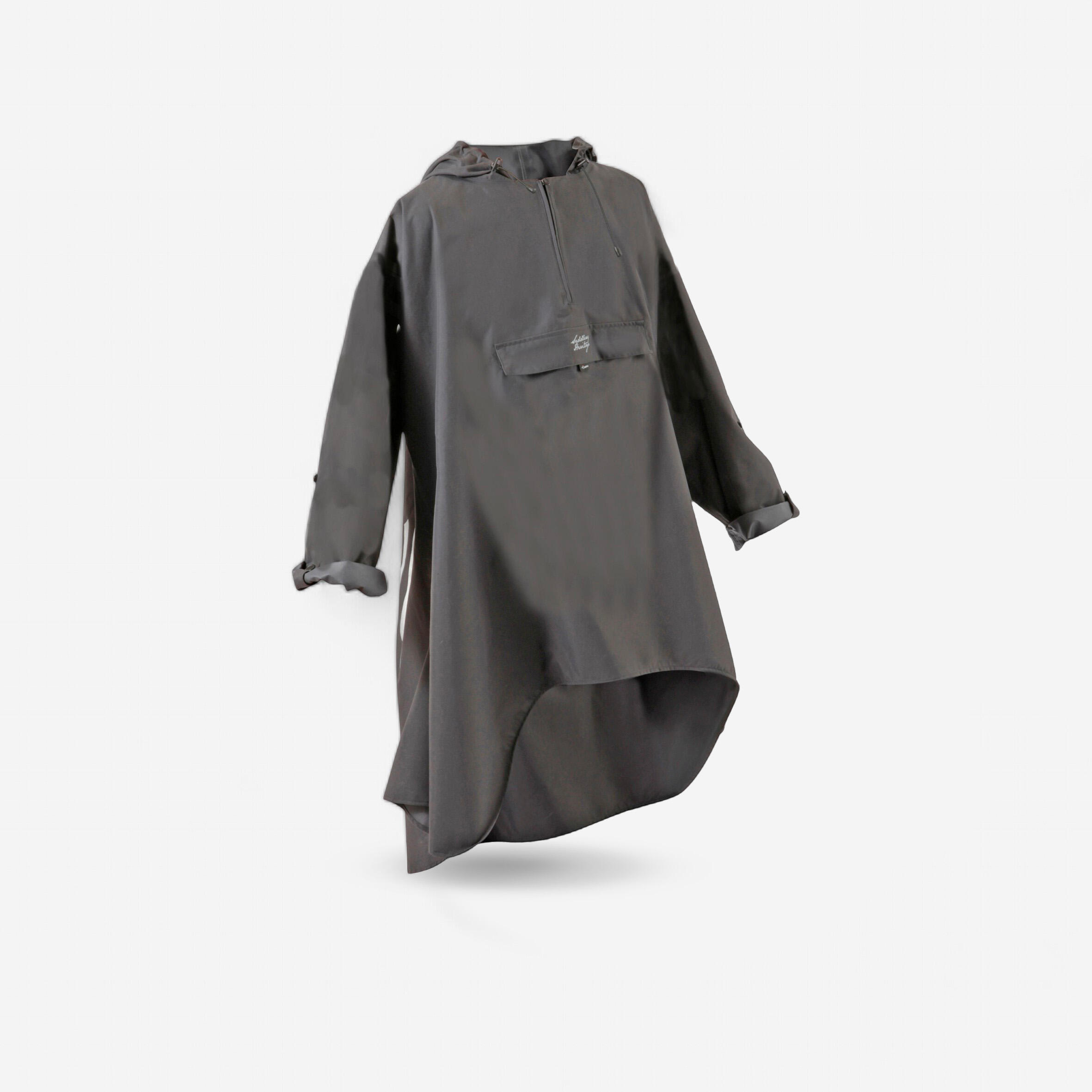 Sentier Adult Horse Riding Poncho - Dark Grey - Decathlon