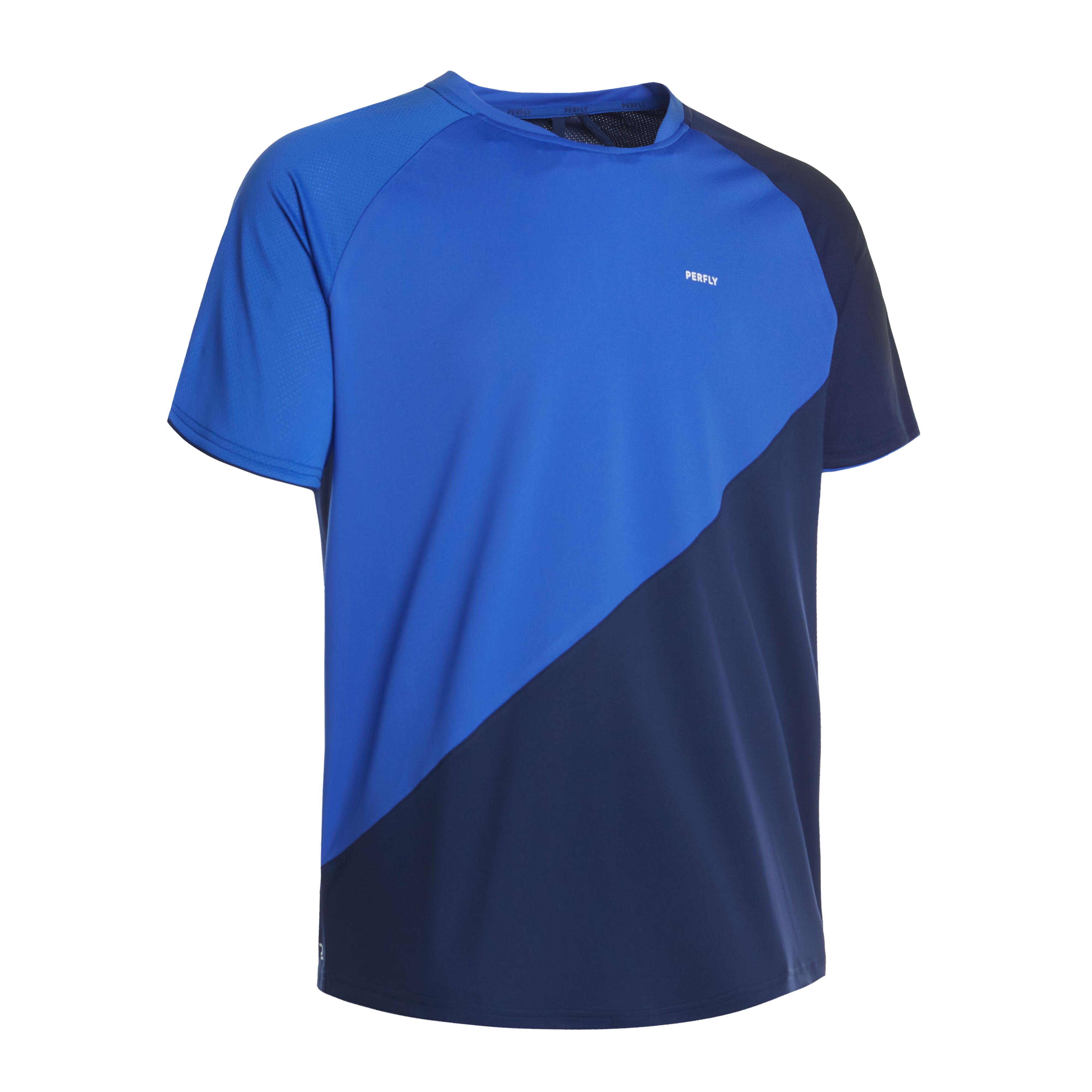 Men Badminton T-Shirt Perfly 530 - Blue/Navy