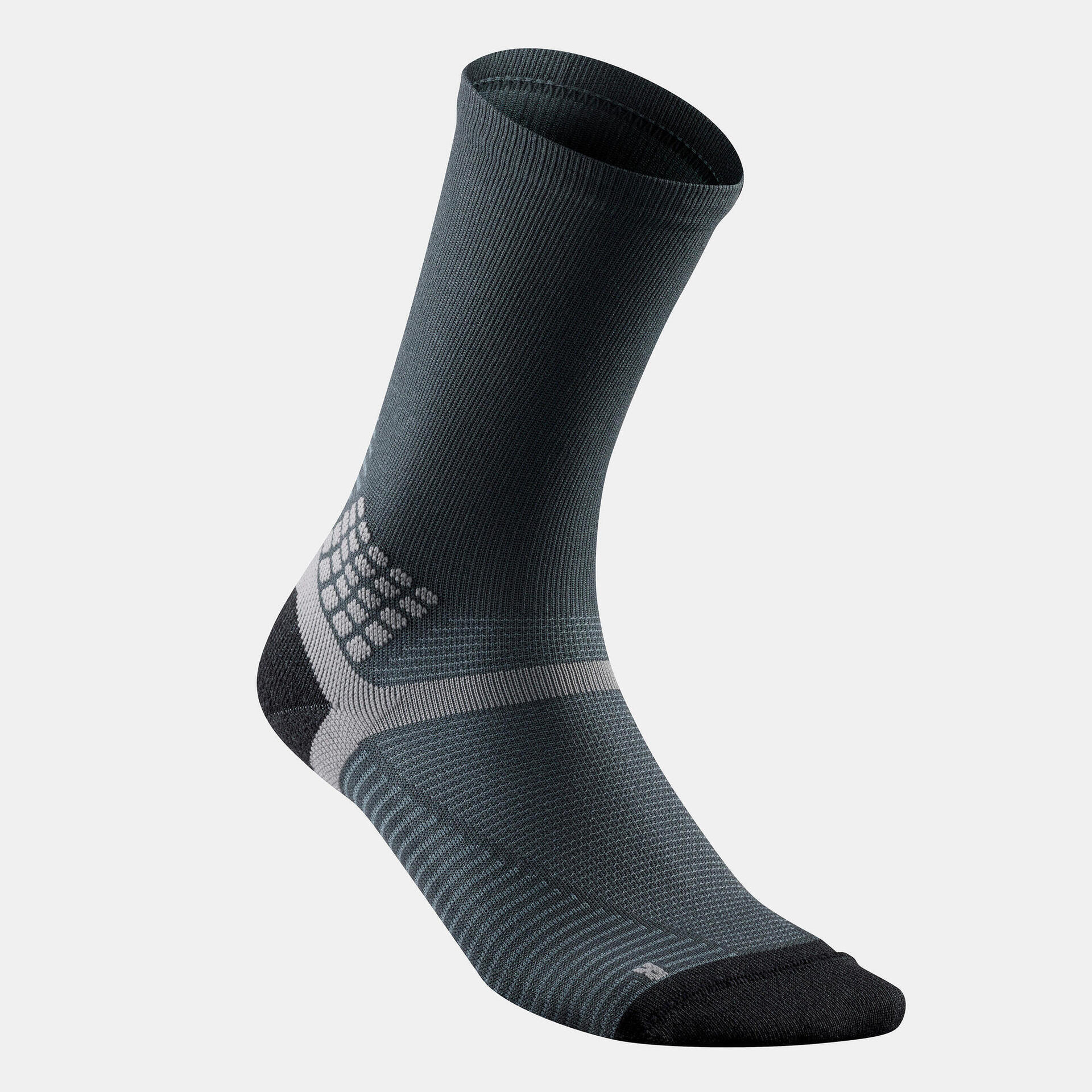 Hiking socks - Hike 500 High Black x2 pairs