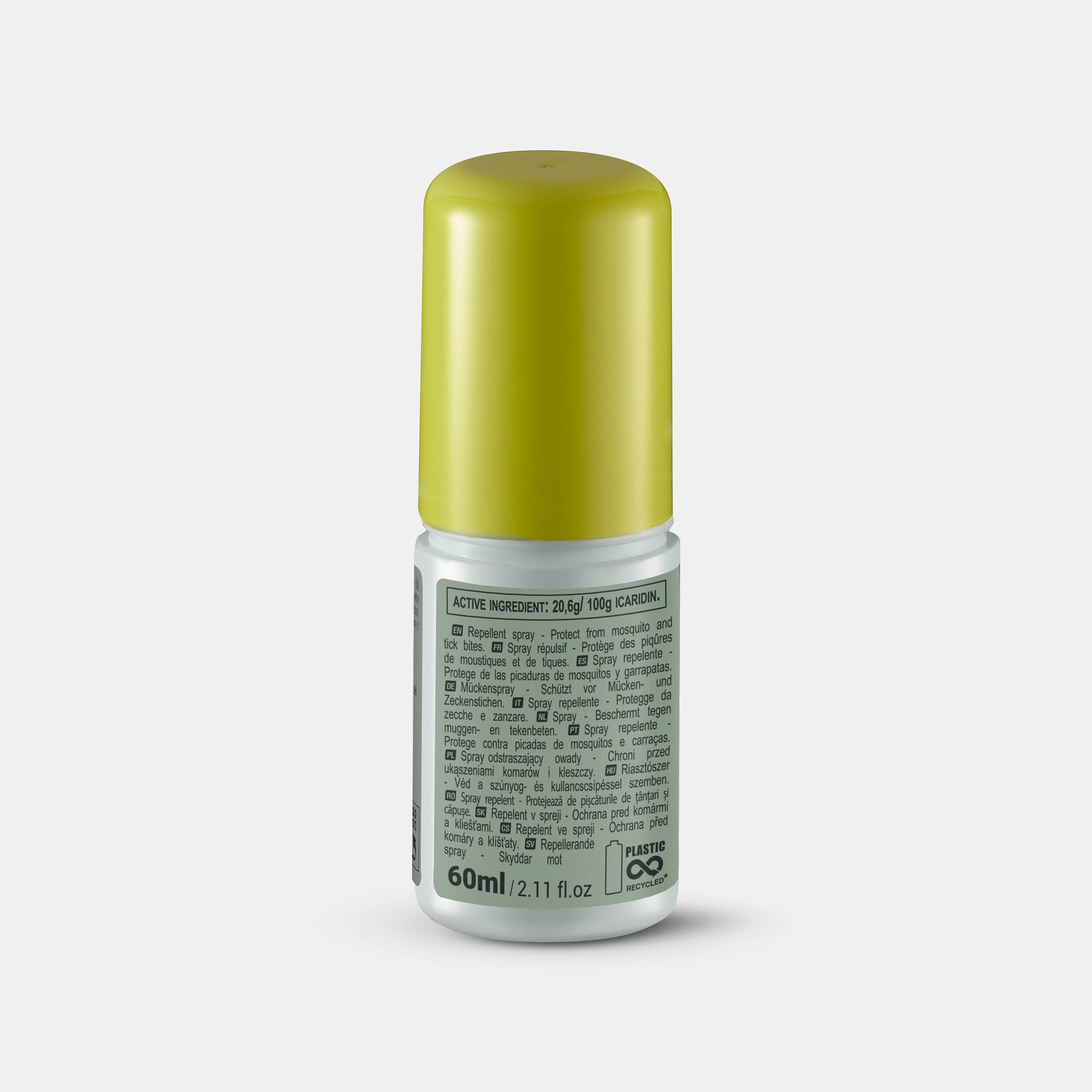 Icaridine mosquito and tick repellent spray - 60 ml FORCLAZ - Decathlon