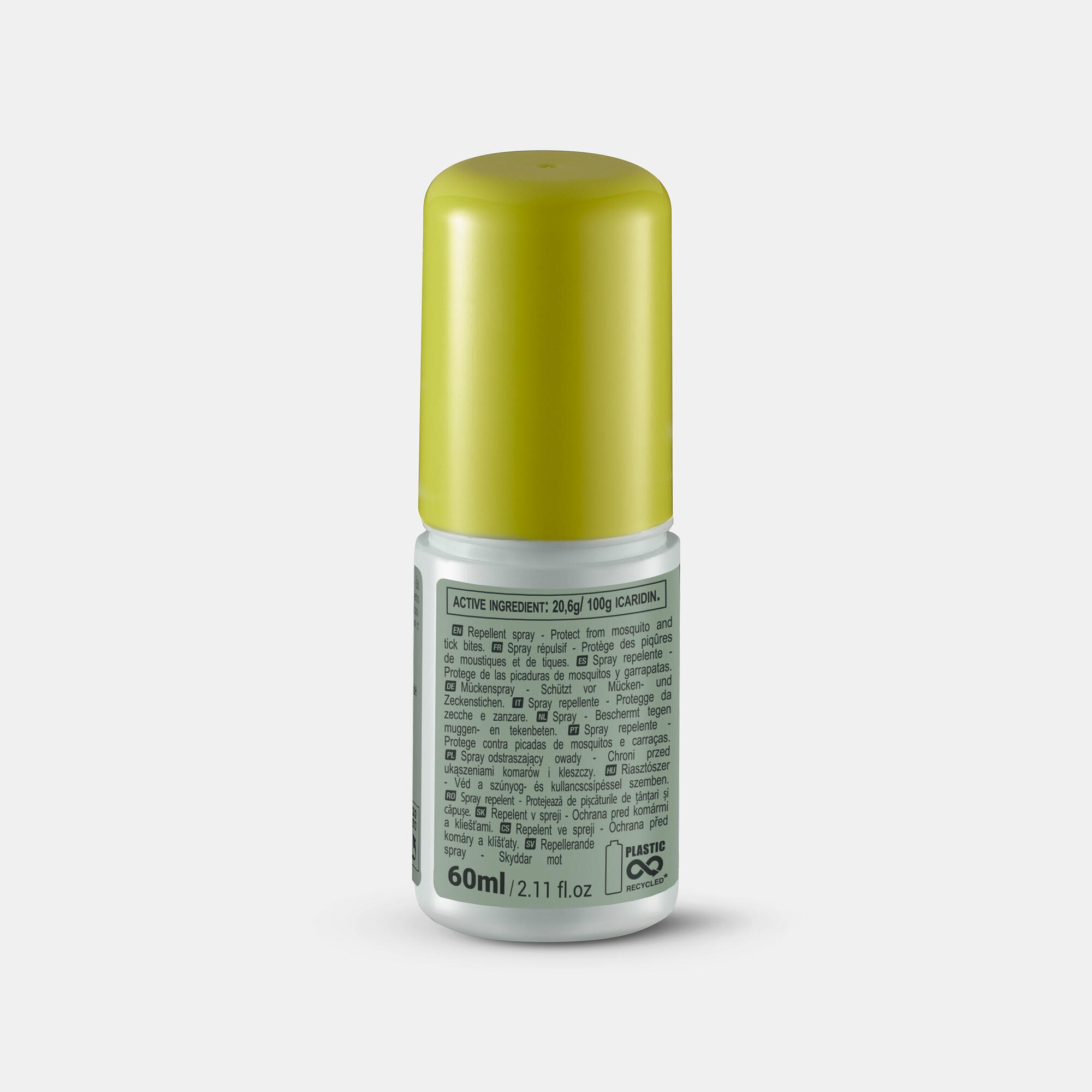 Icaridine mosquito and tick repellent spray - 60 ml FORCLAZ - Decathlon