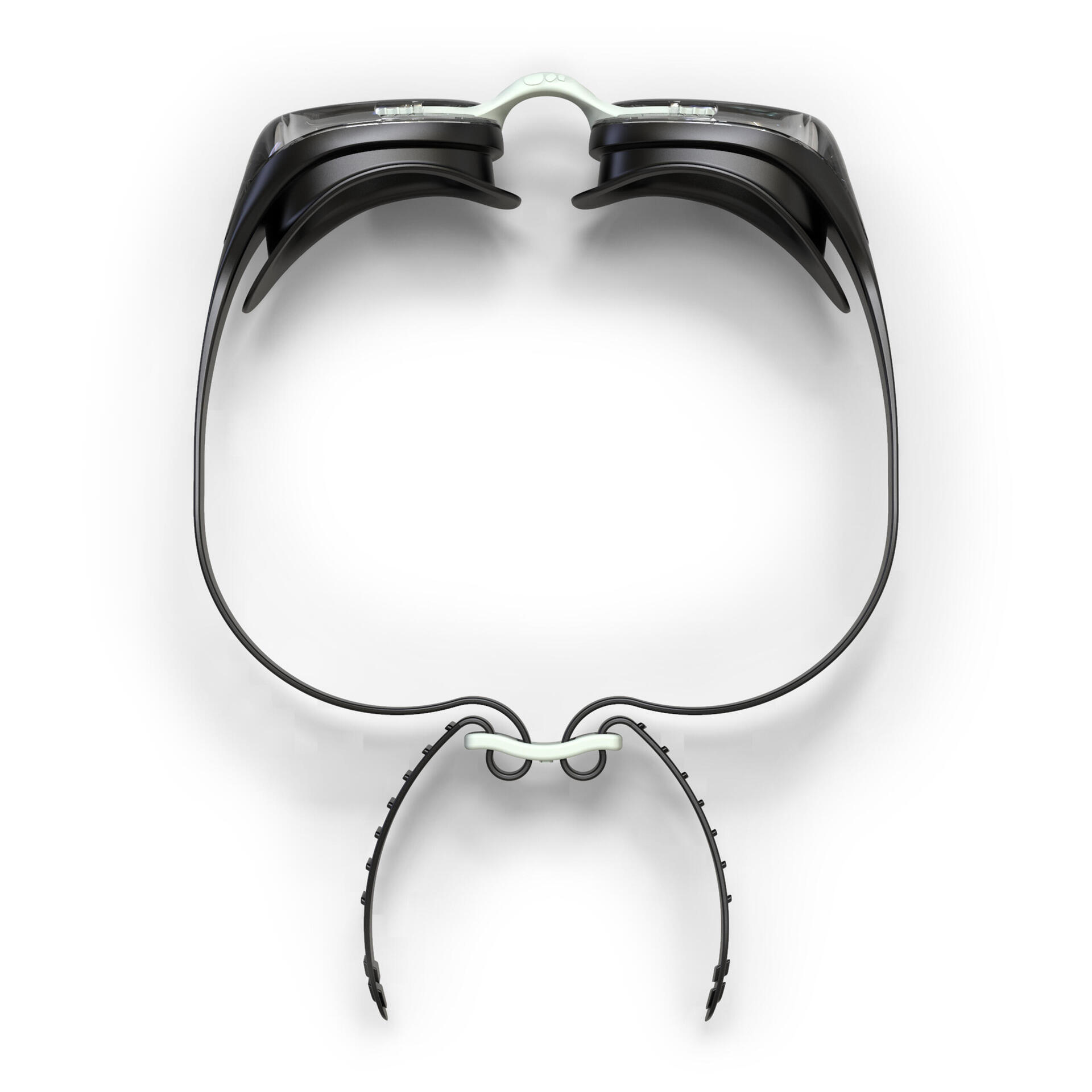 Swimming XBASE corrective goggles - Clear Lenses - Single size - Black