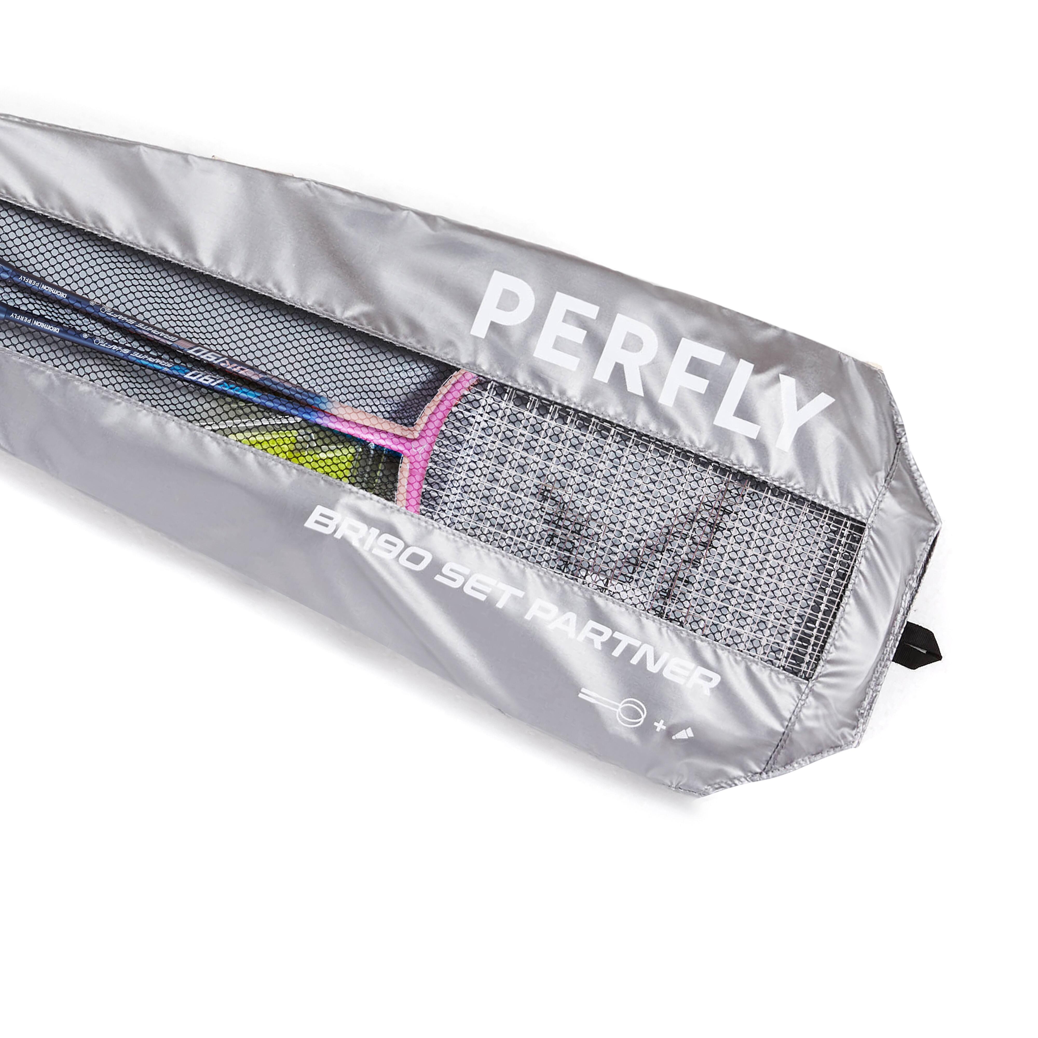 ADULT BADMINTON RACKET BR 190 SET PARTNER VIOLET PINK - Decathlon