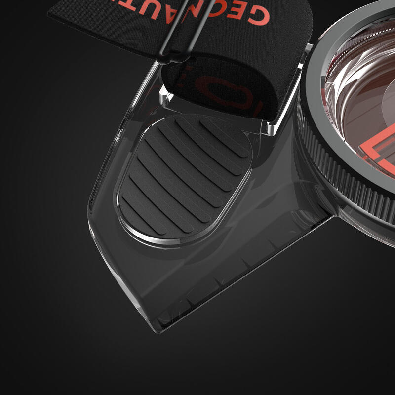 RACER 900 LEFT-THUMB COMPASS FOR ORIENTEERING - BLACK GEONAUTE - Decathlon