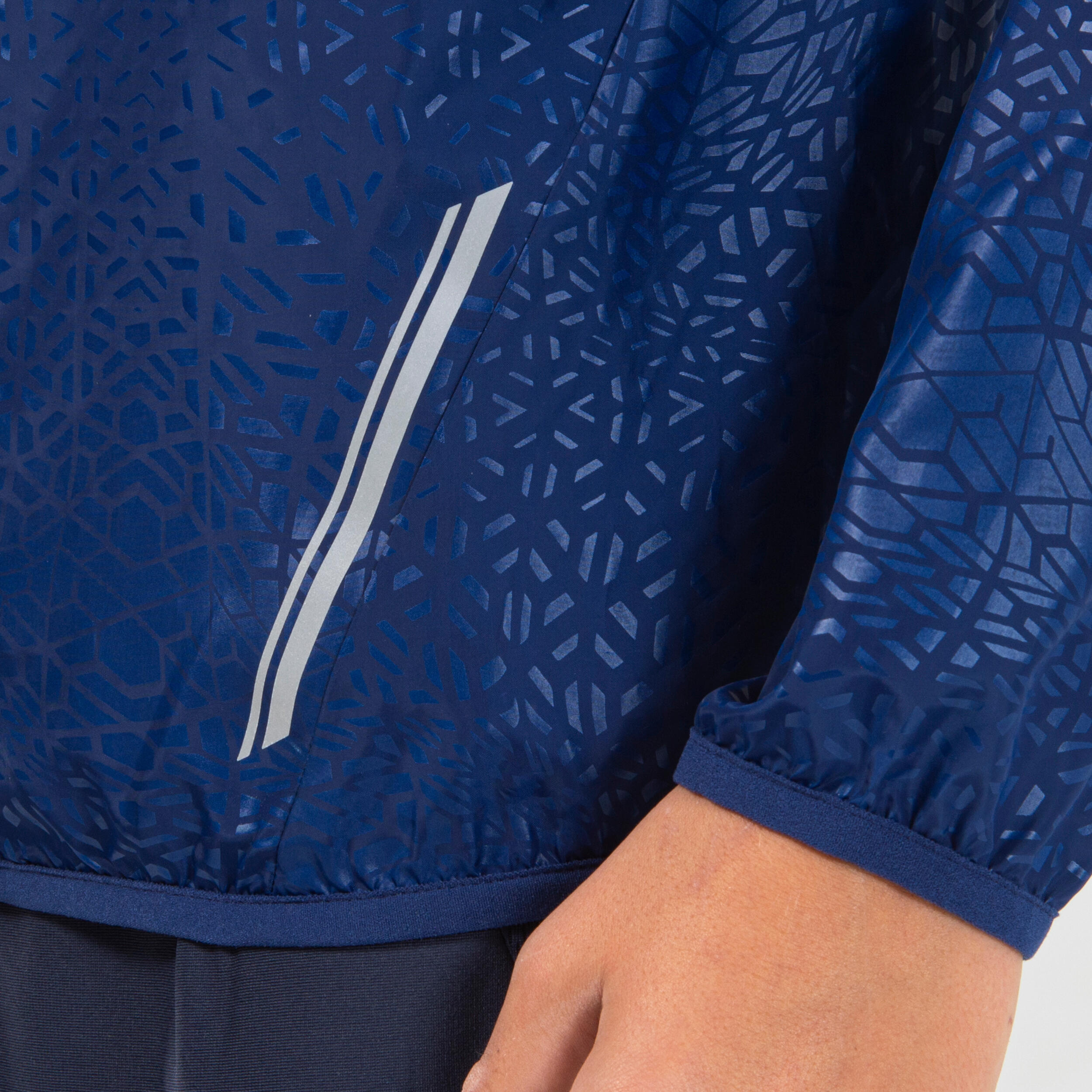 Kalenji AT100 Kids' Athletics Windbreaker Jacket - Blue - Decathlon