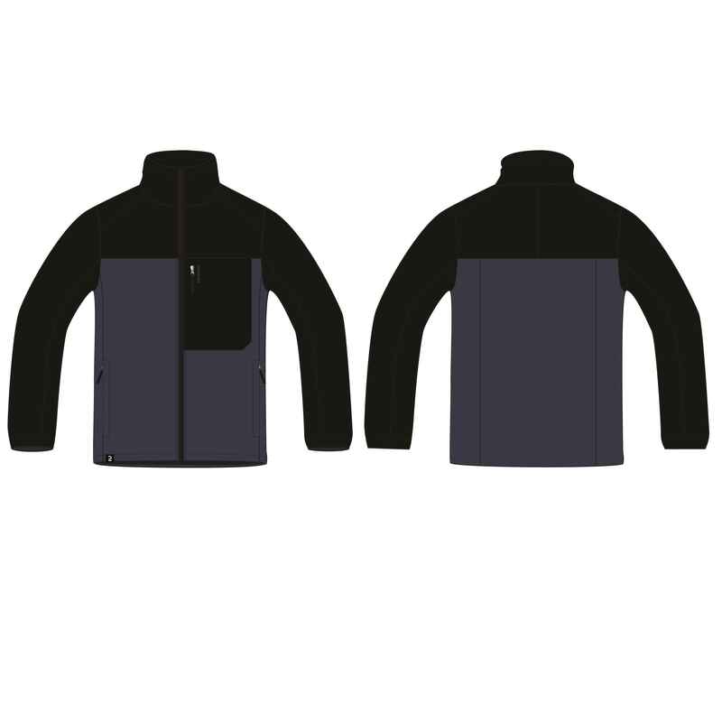 FLEECE 500 TWO-TONE DARK BLUE - Decathlon
