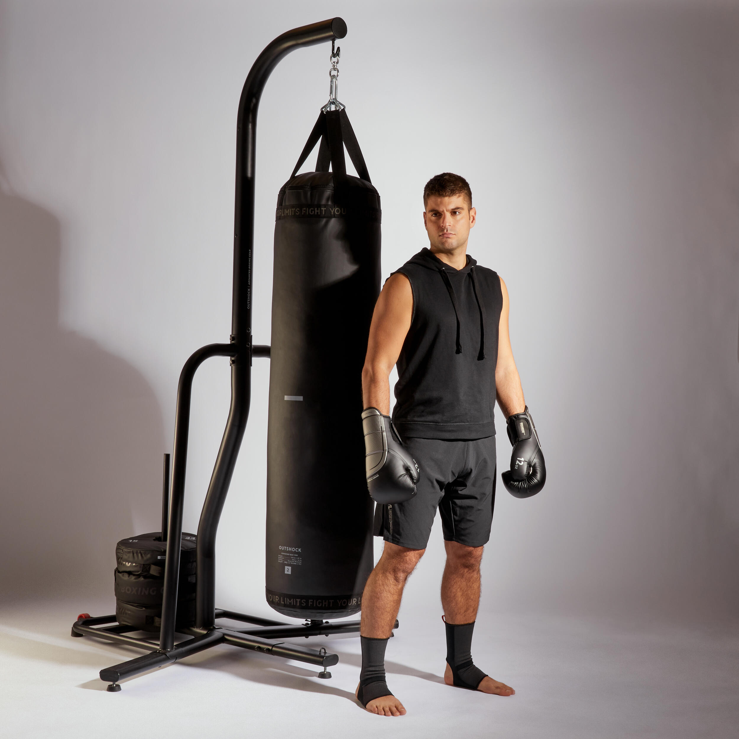 Sacco boxe 900 peso 50kg nero OUTSHOCK | DECATHLON
