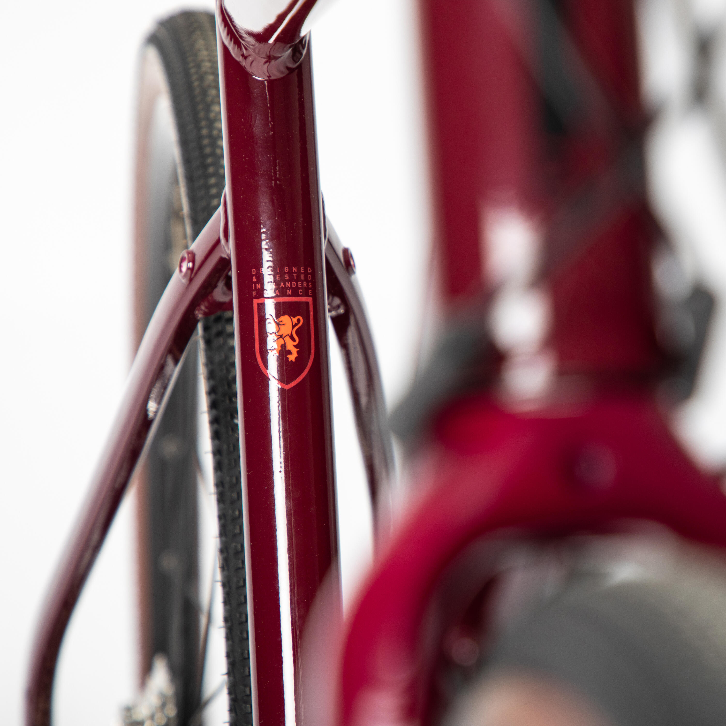 Men's Gravel Bike Subcompact Shimano 105 - GRVL 520 - Burgundy purple ...