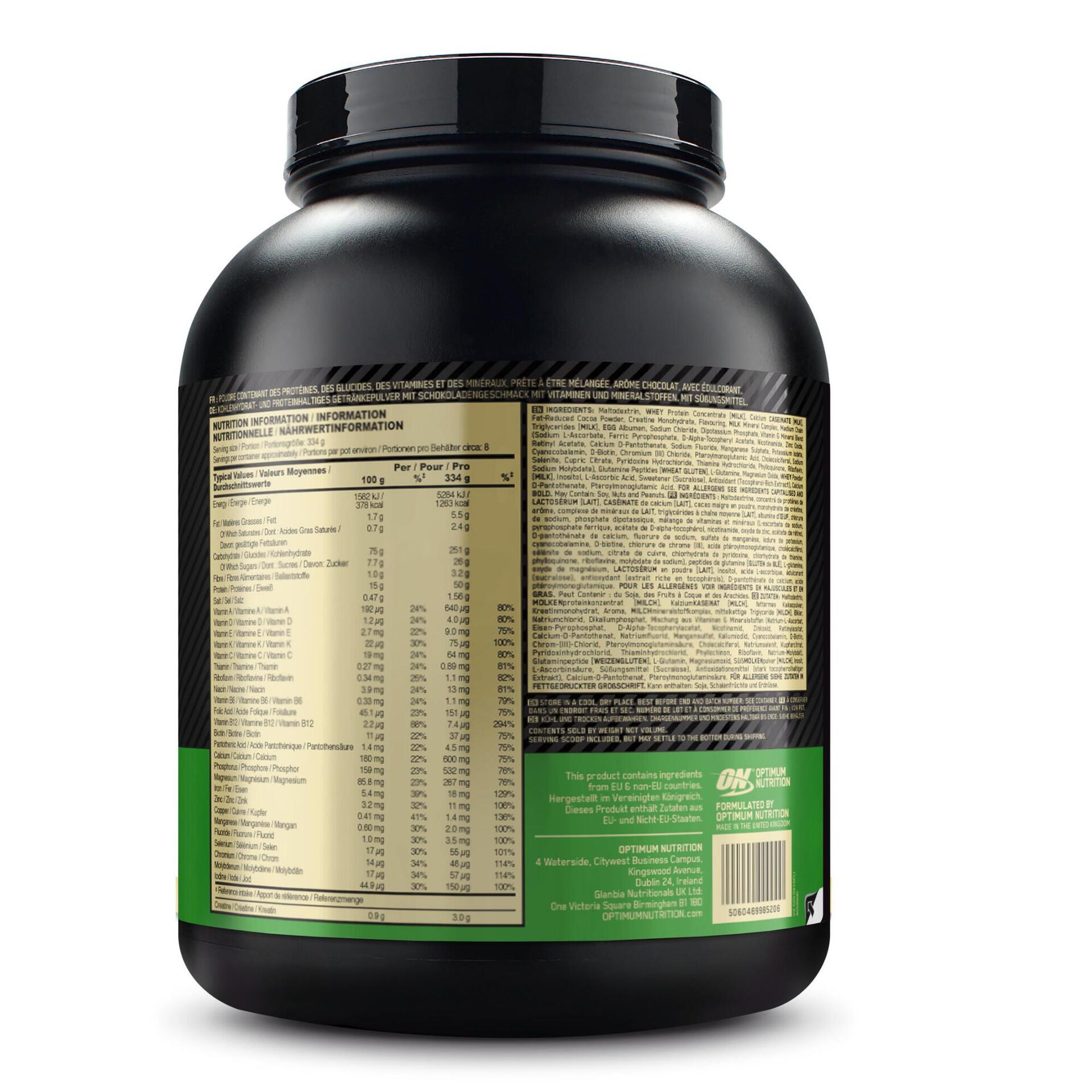 Serious mass chocolate 2.7kg OPTIMUM NUTRITION | Decathlon