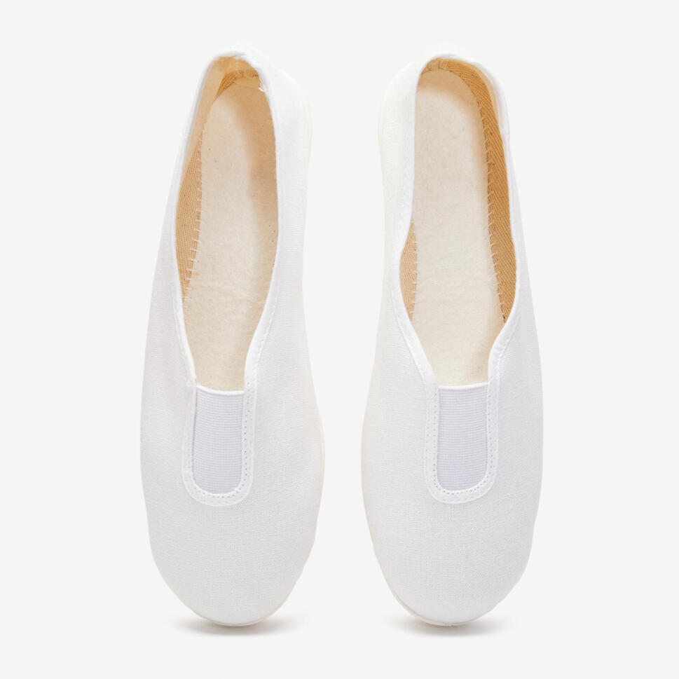 Chaussons gym fille et garçon en tissu noir DOMYOS | Decathlon