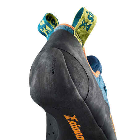 CLIMBING SHOES VERTIKA STRAP - ANISEED/BLUE - Decathlon