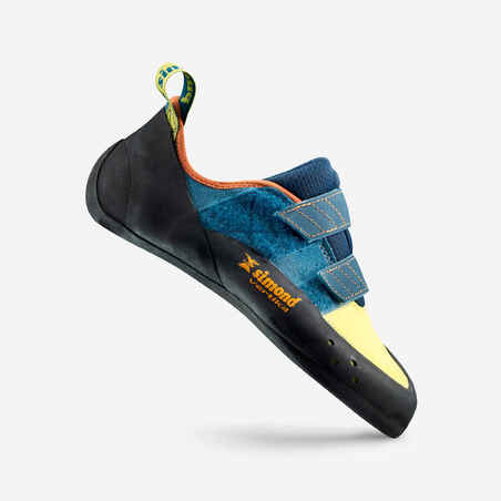CLIMBING SHOES VERTIKA STRAP - ANISEED/BLUE - Decathlon