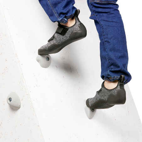 CLIMBING SHOE FIRST KLIMB - GREY - Decathlon