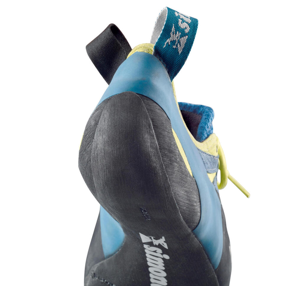 CLIMBING SHOES EDGE LACES V2 - ANISEED/BLUE SIMOND - Decathlon