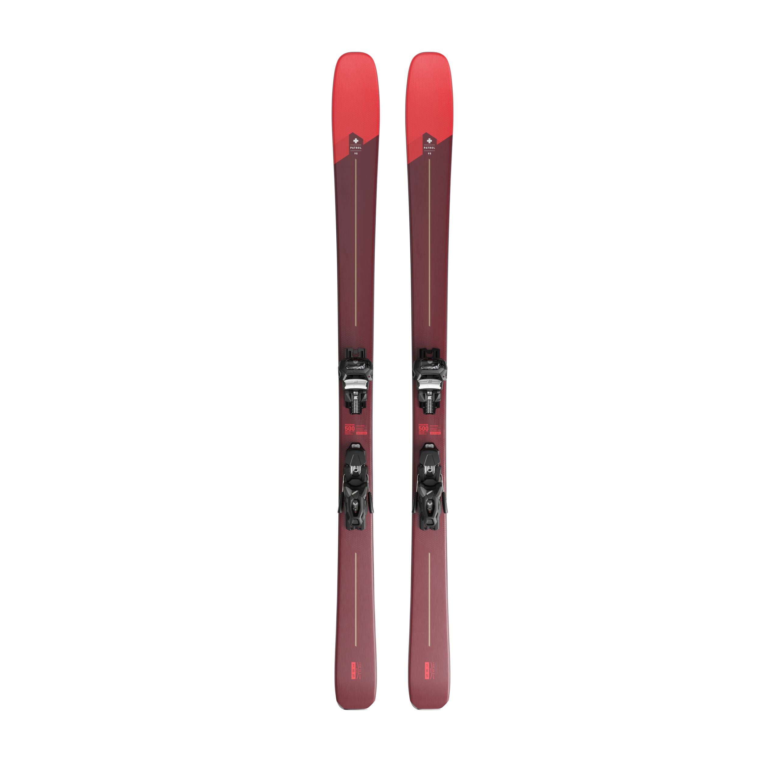 Freeride Skis and Bindings - FR 500 Patrol 95 - Wedze - Decathlon