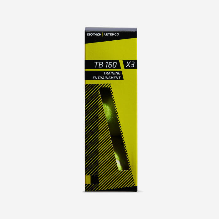 Tennis Ball Artengo TB160 Tri-Pack - Yellow